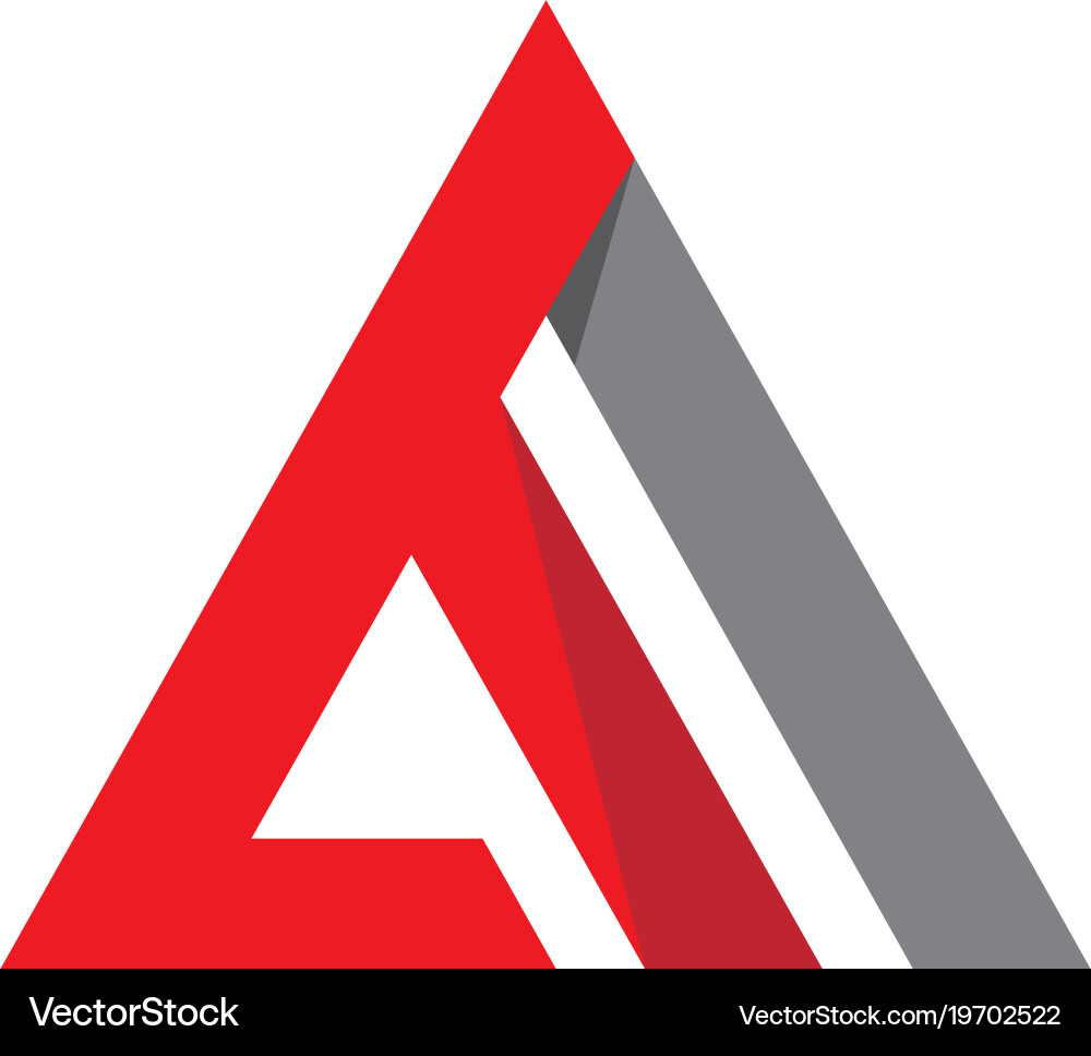 A letter logo business template Royalty Free Vector Image