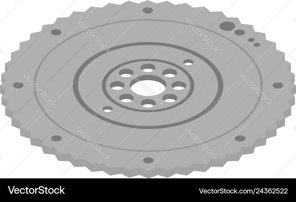 Crankshaft drive icon isometric style Royalty Free Vector