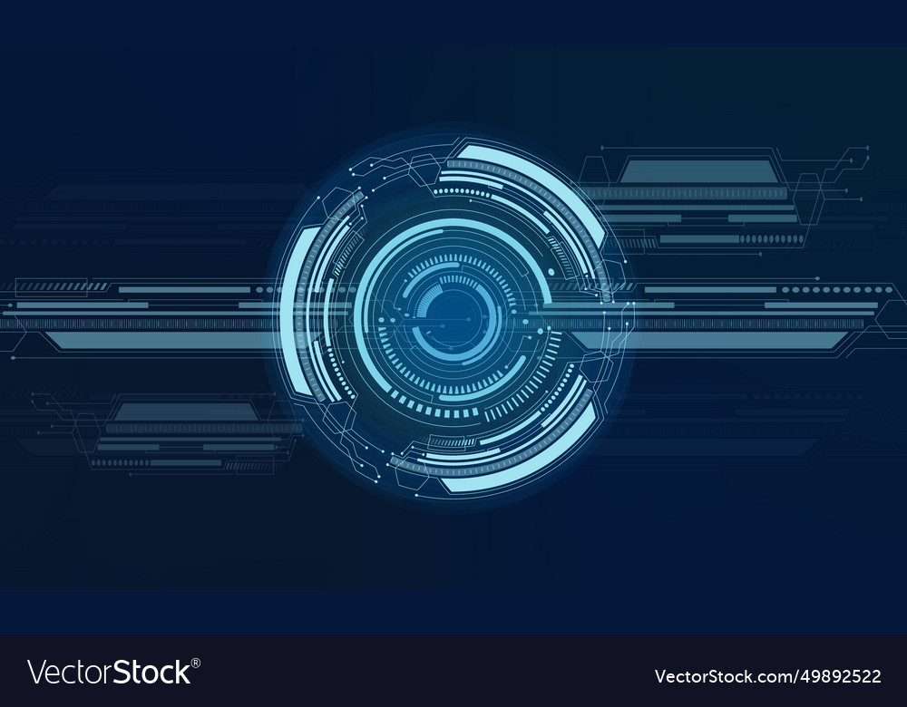 Futuristic digital tech Royalty Free Vector Image