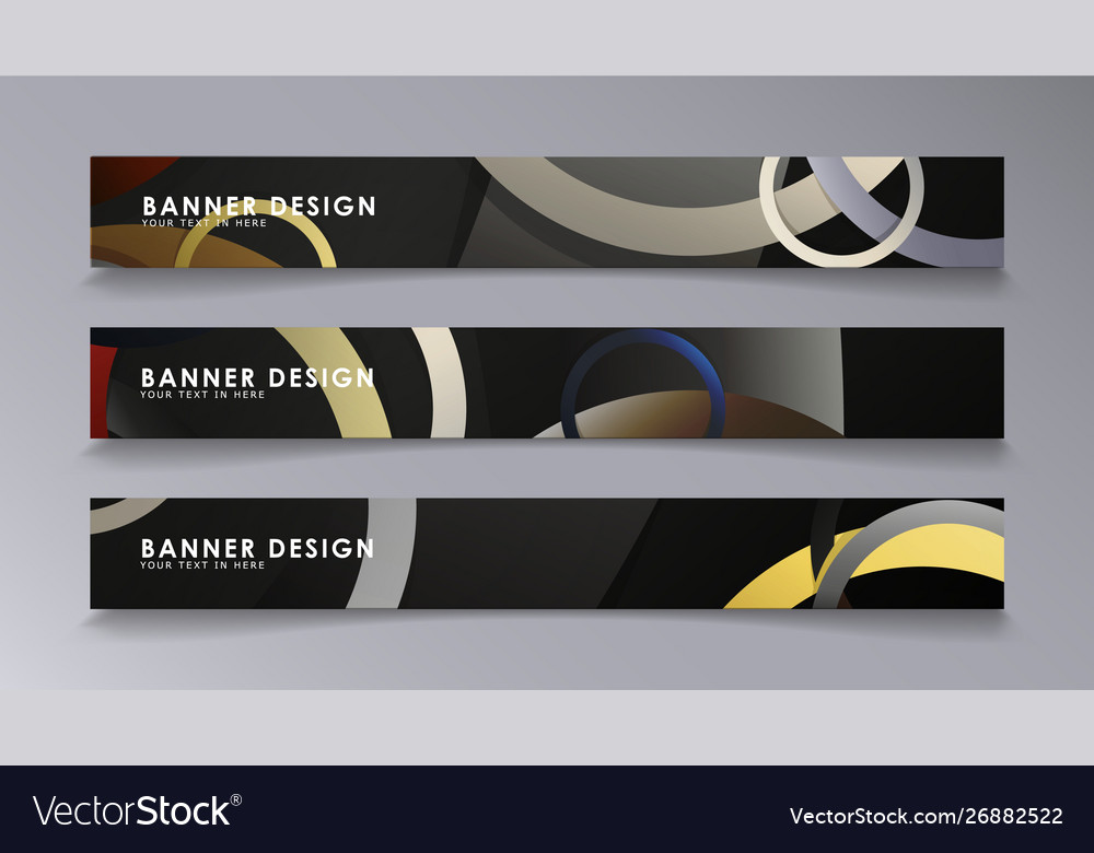 Rectangular banners against background Royalty Free Vector