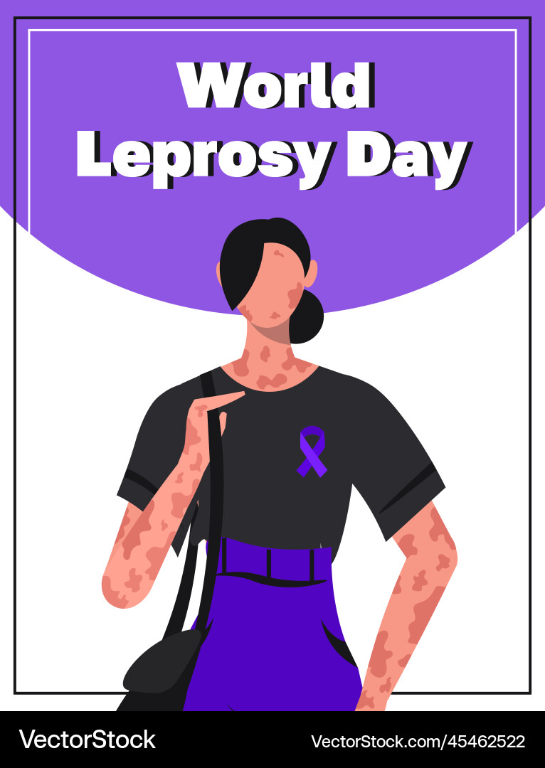 World leprosy day Royalty Free Vector Image - VectorStock