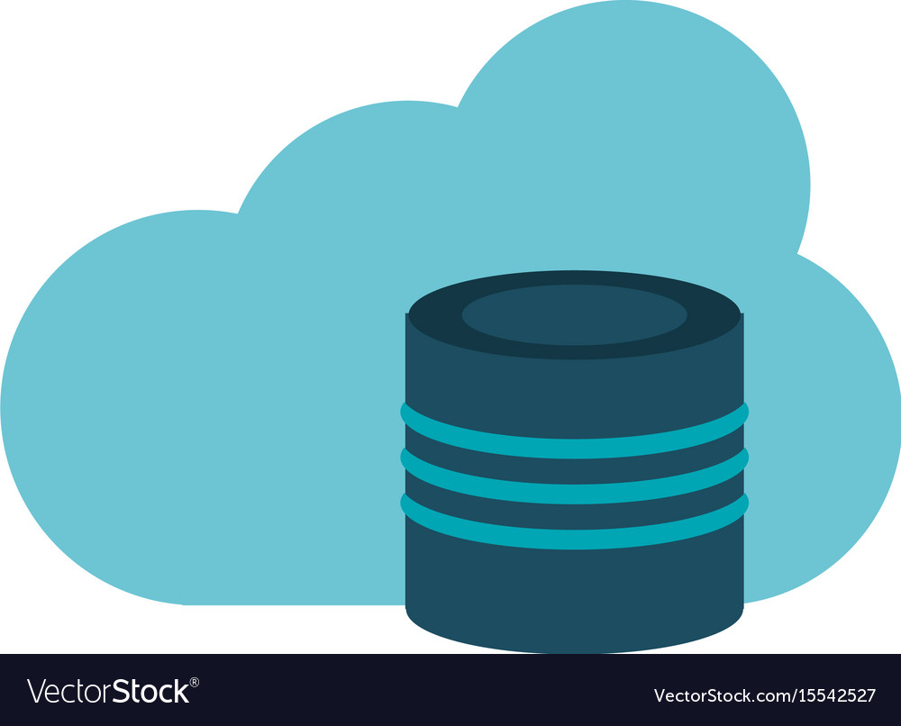 Cloud information save Royalty Free Vector Image