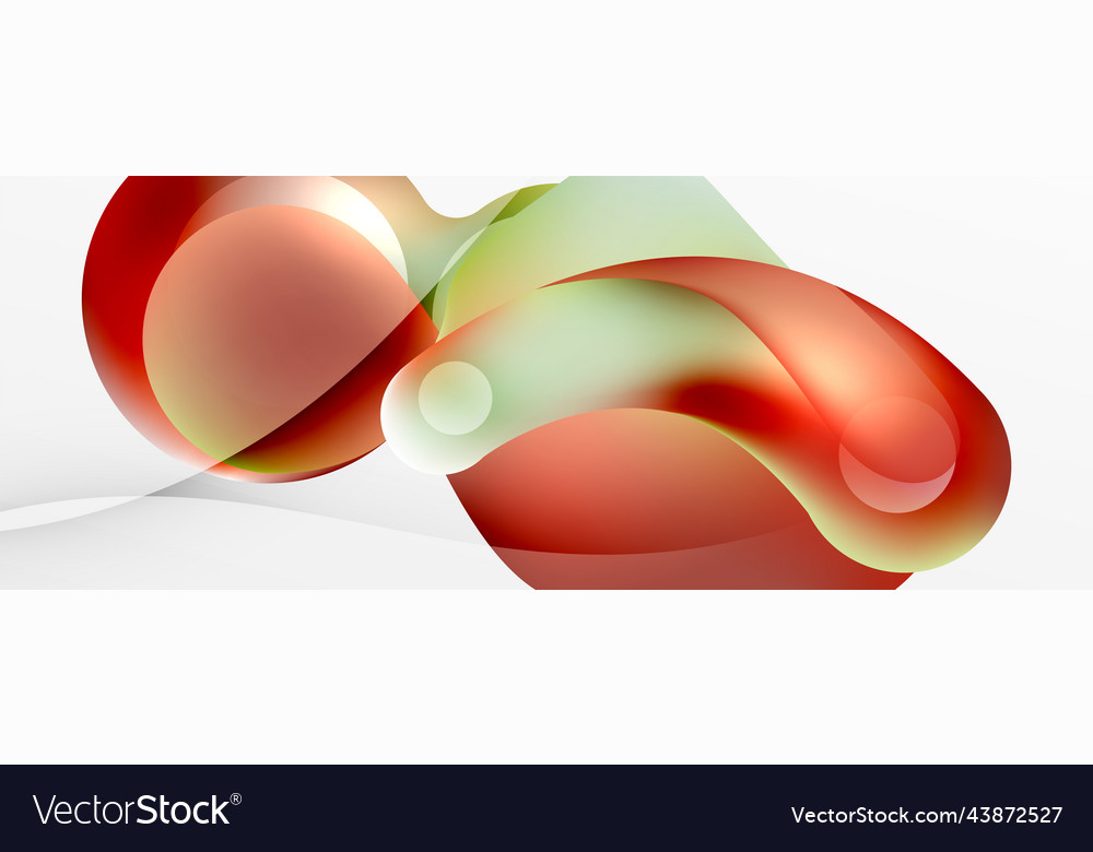Fluid Abstract Background Liquid Color Gradients Vector Image