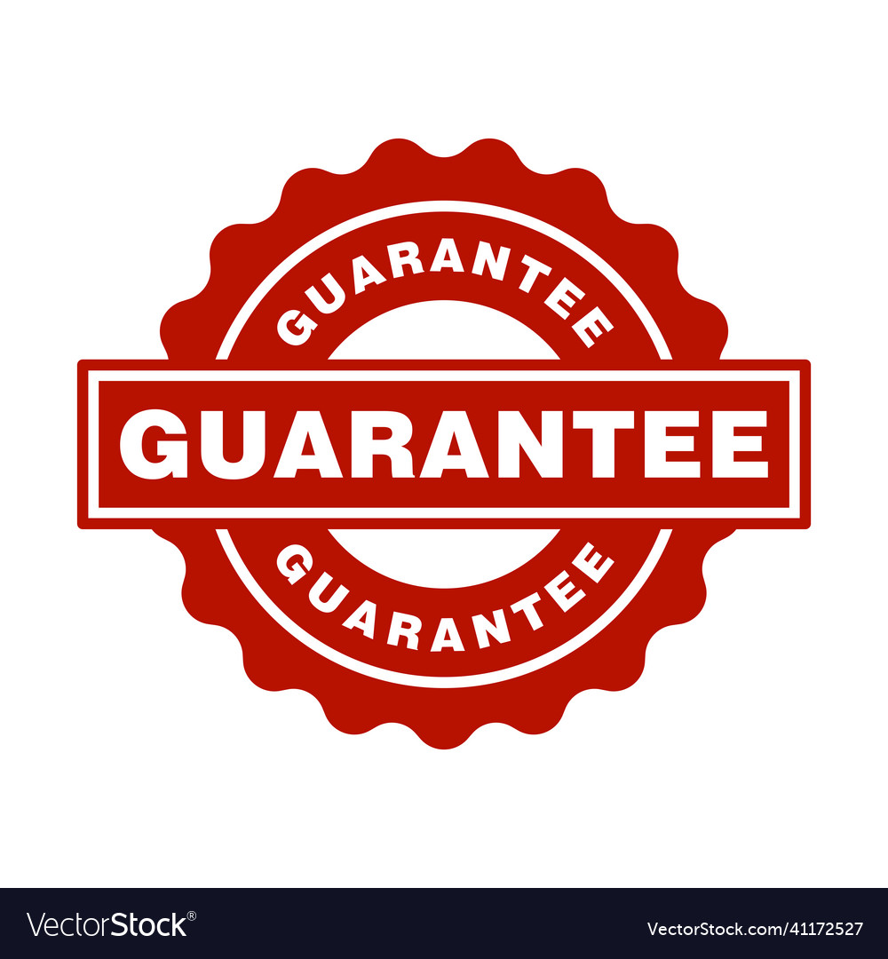 Guarantee rubber stamp icon Royalty Free Vector Image