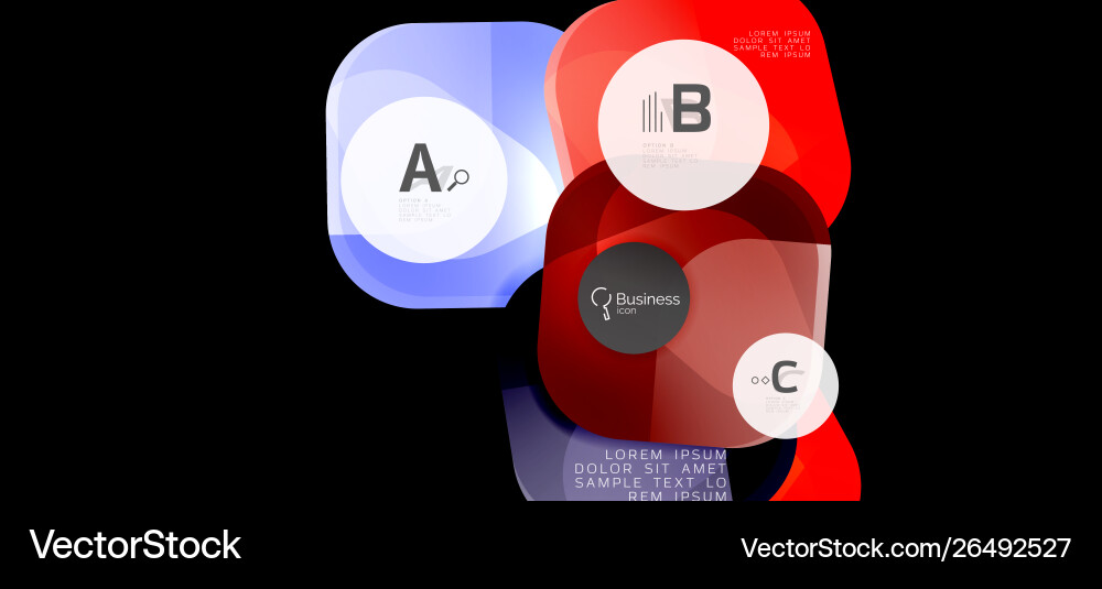Modern advertising concept for wallpaper design Vector Image