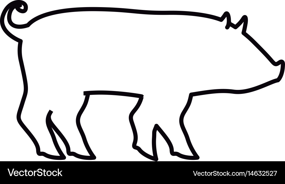 Pork livestock animal design Royalty Free Vector Image