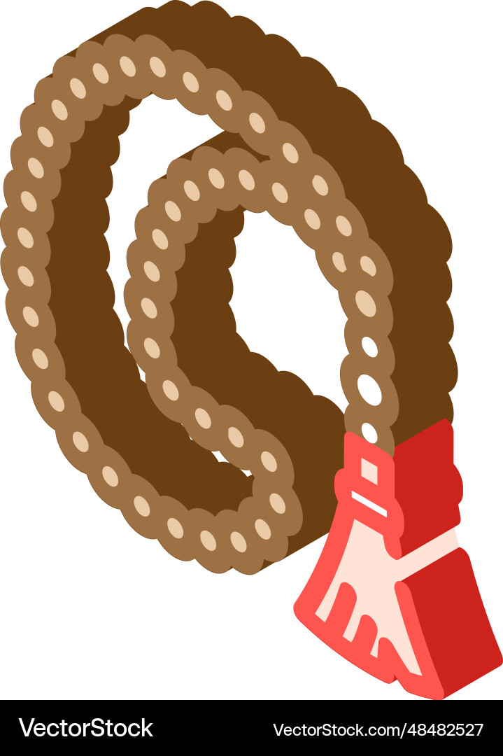 Prayer beads misbaha isometric icon Royalty Free Vector