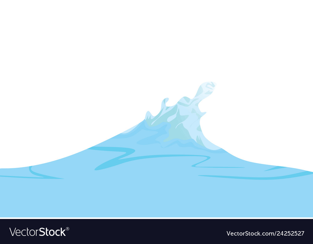 Sea wave Royalty Free Vector Image - VectorStock