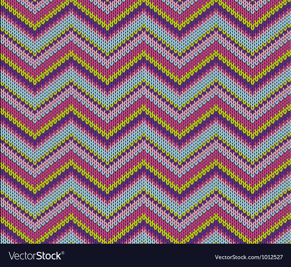 Seamless knitted Pattern Royalty Free Vector Image