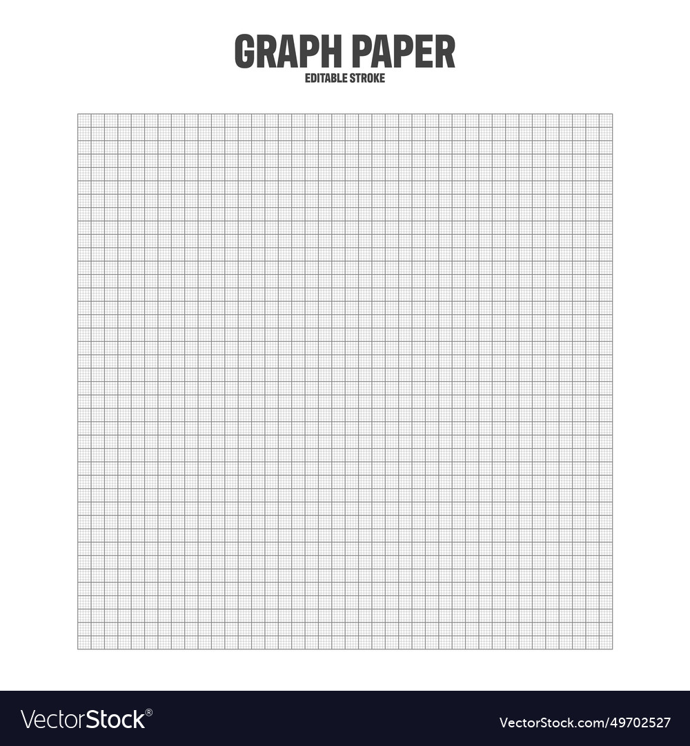 Sheet of graph paper with grid millimeter Vector Image