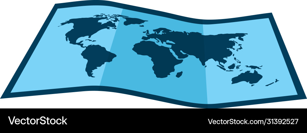 World map location international on white Vector Image