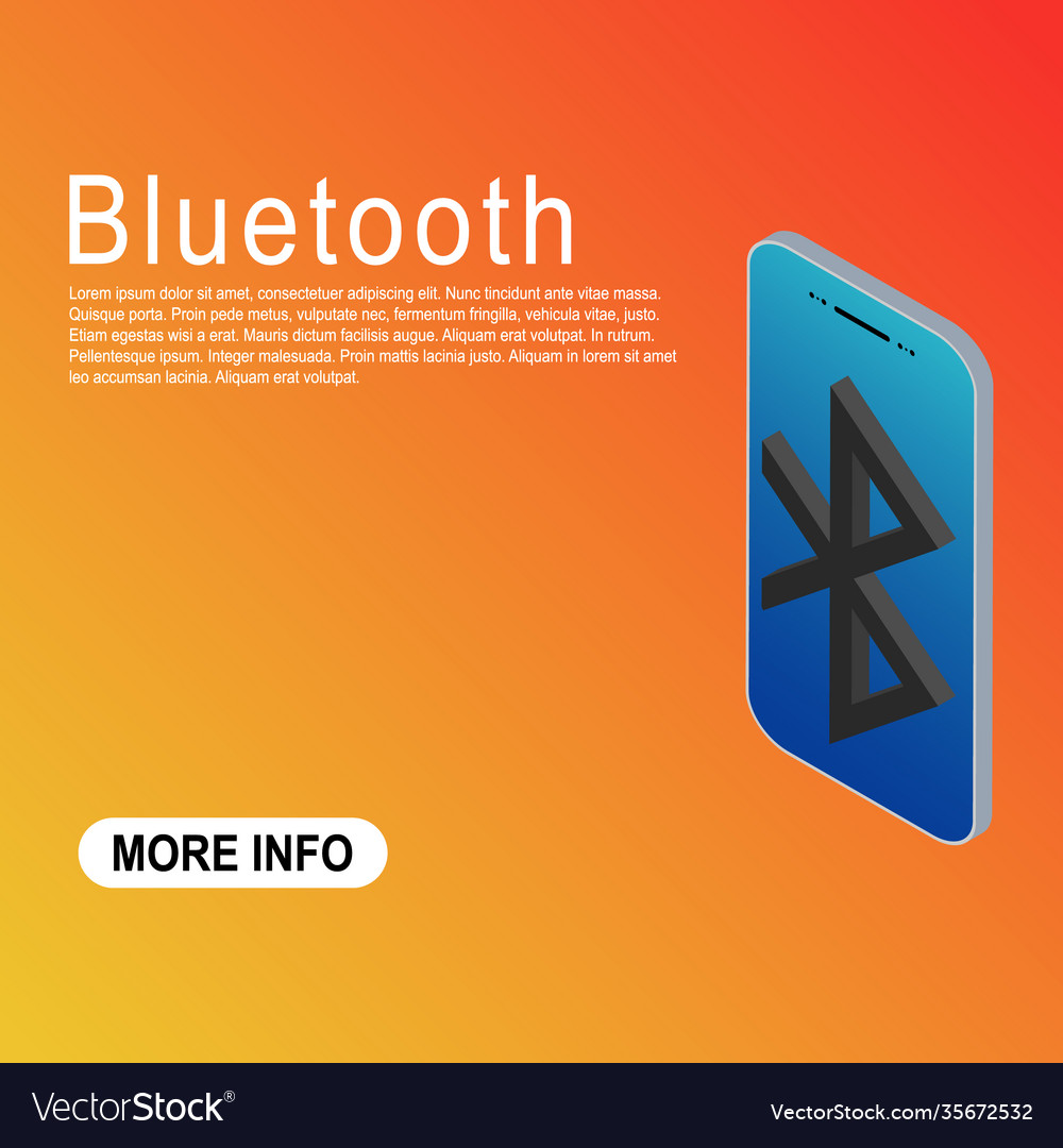 Bluetooth technology icon network connection web Vector Image