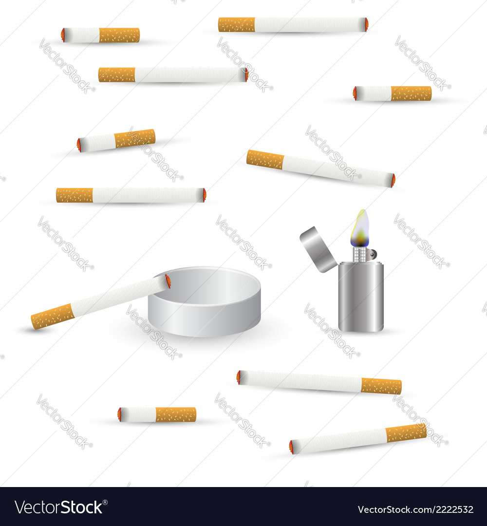 Cigarettes Royalty Free Vector Image - VectorStock