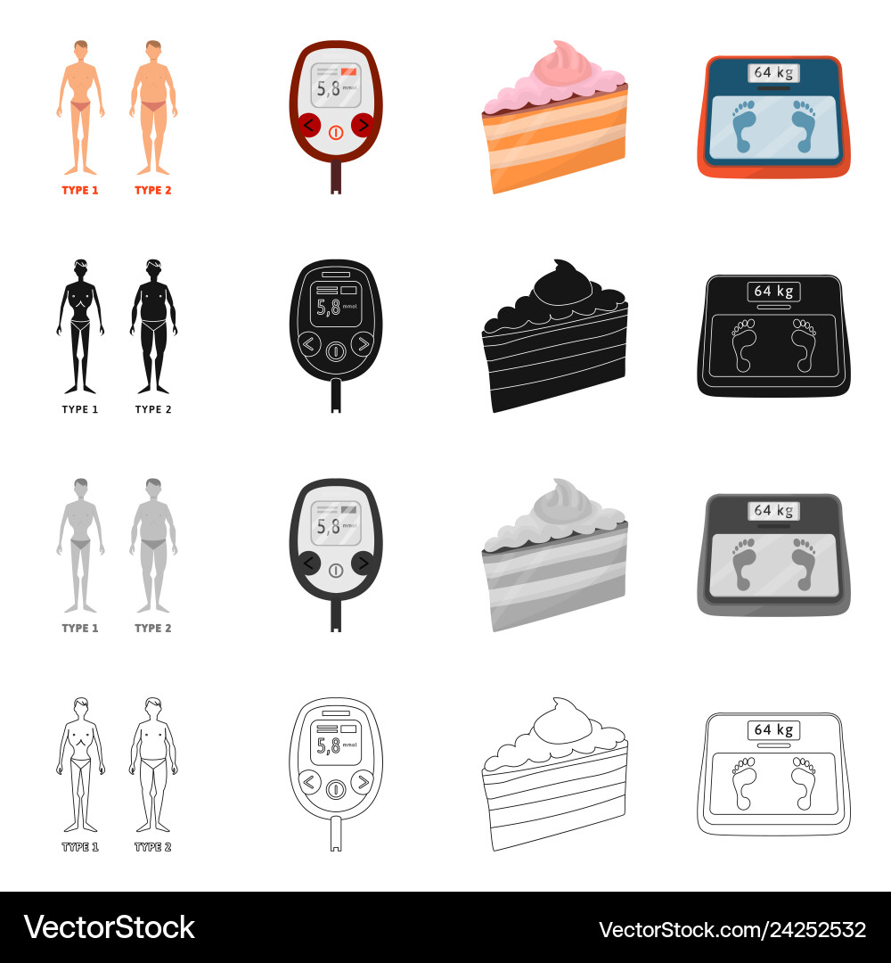 Design of diet and treatment symbol Royalty Free Vector