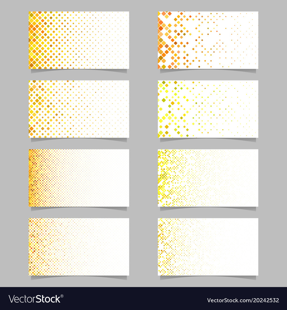 Geometric Rounded Square Mosaic Pattern Business Vector Image