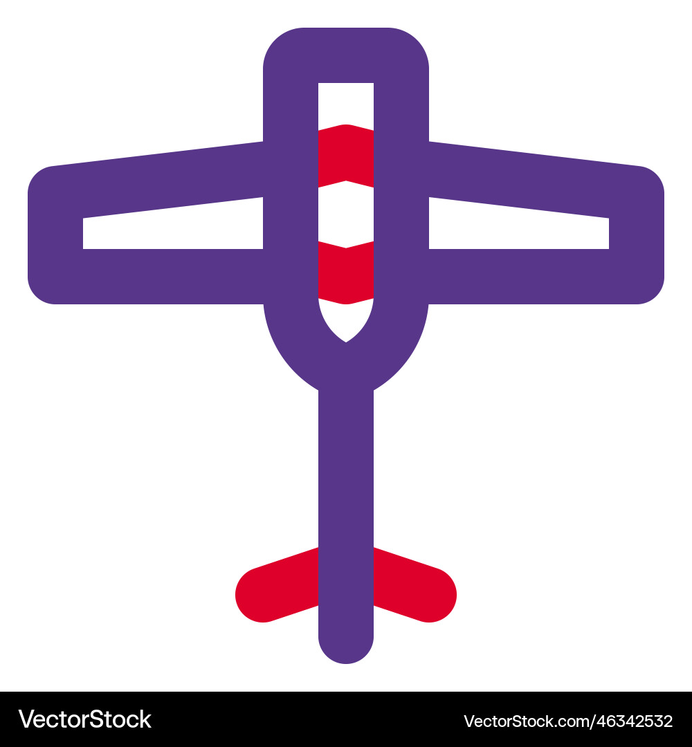 Glider aircraft for leisure purposes Royalty Free Vector