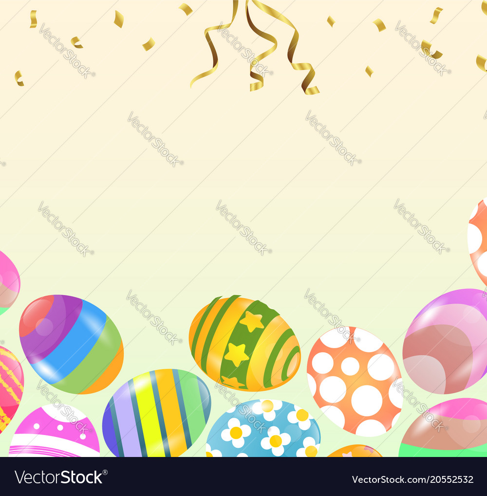Happy easter background Royalty Free Vector Image