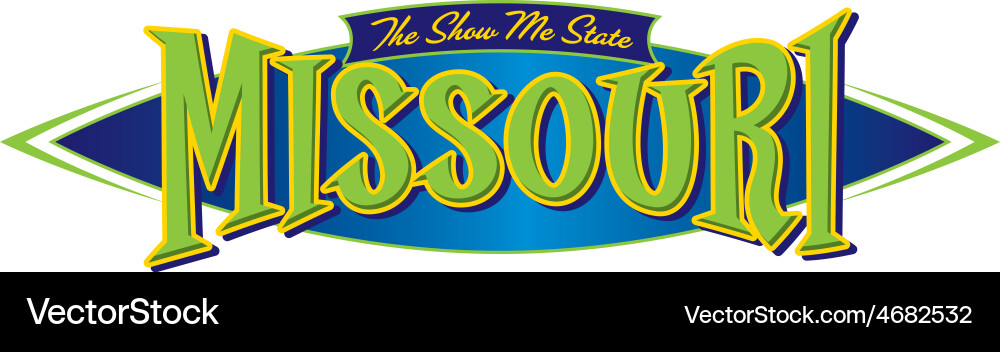 Missouri the show me state Royalty Free Vector Image