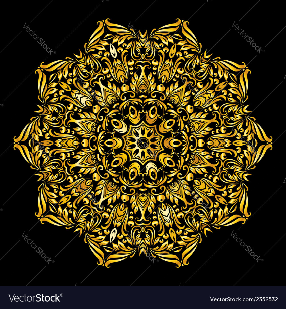 Pattern gold Royalty Free Vector Image - VectorStock