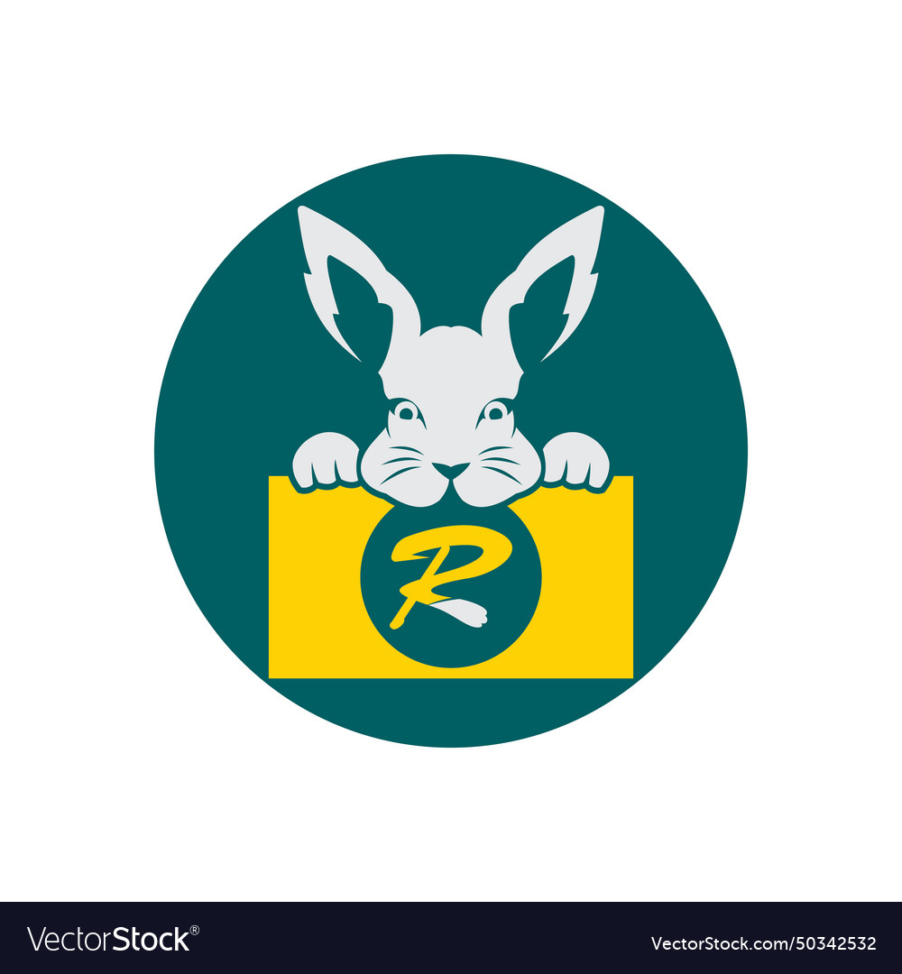 Rabbit icon design Royalty Free Vector Image - VectorStock