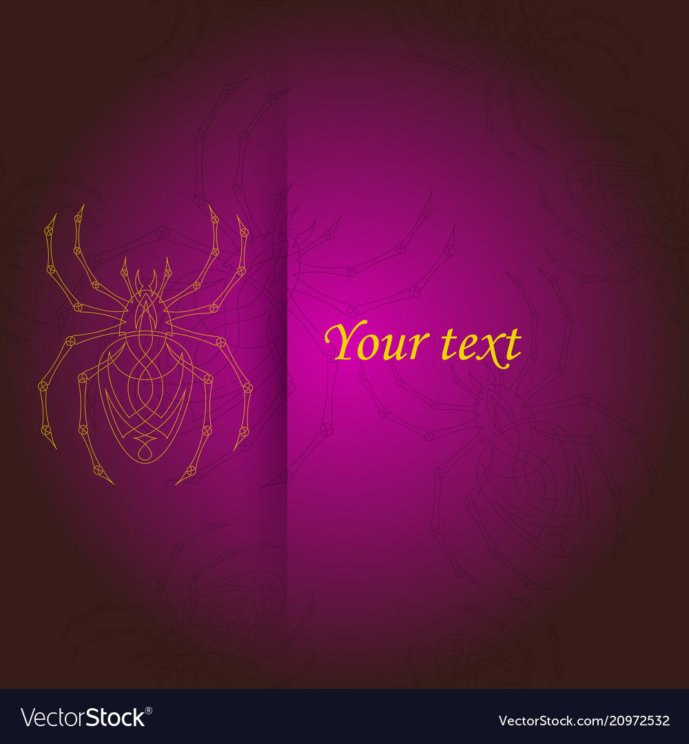 Spiders pattern Royalty Free Vector Image - VectorStock