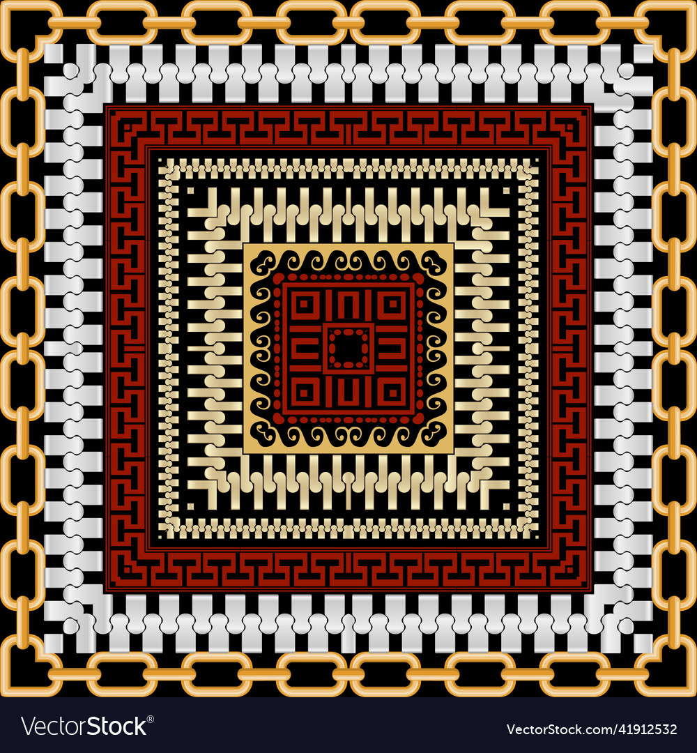 Square frames 3d seamless pattern repeat Vector Image