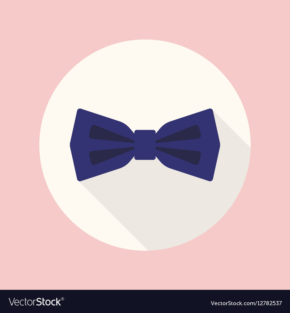 Bow tie flat icon Royalty Free Vector Image - VectorStock