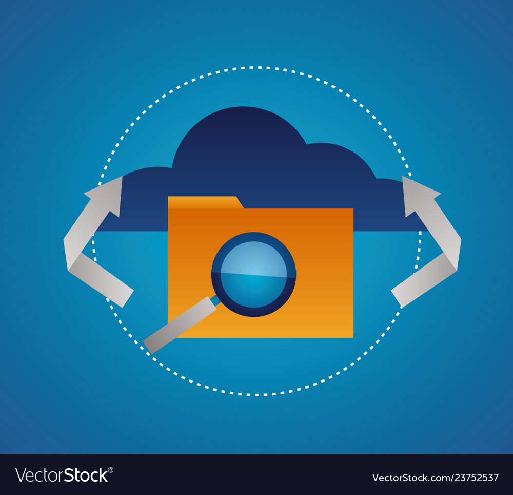 Cloud computing concept Royalty Free Vector Image