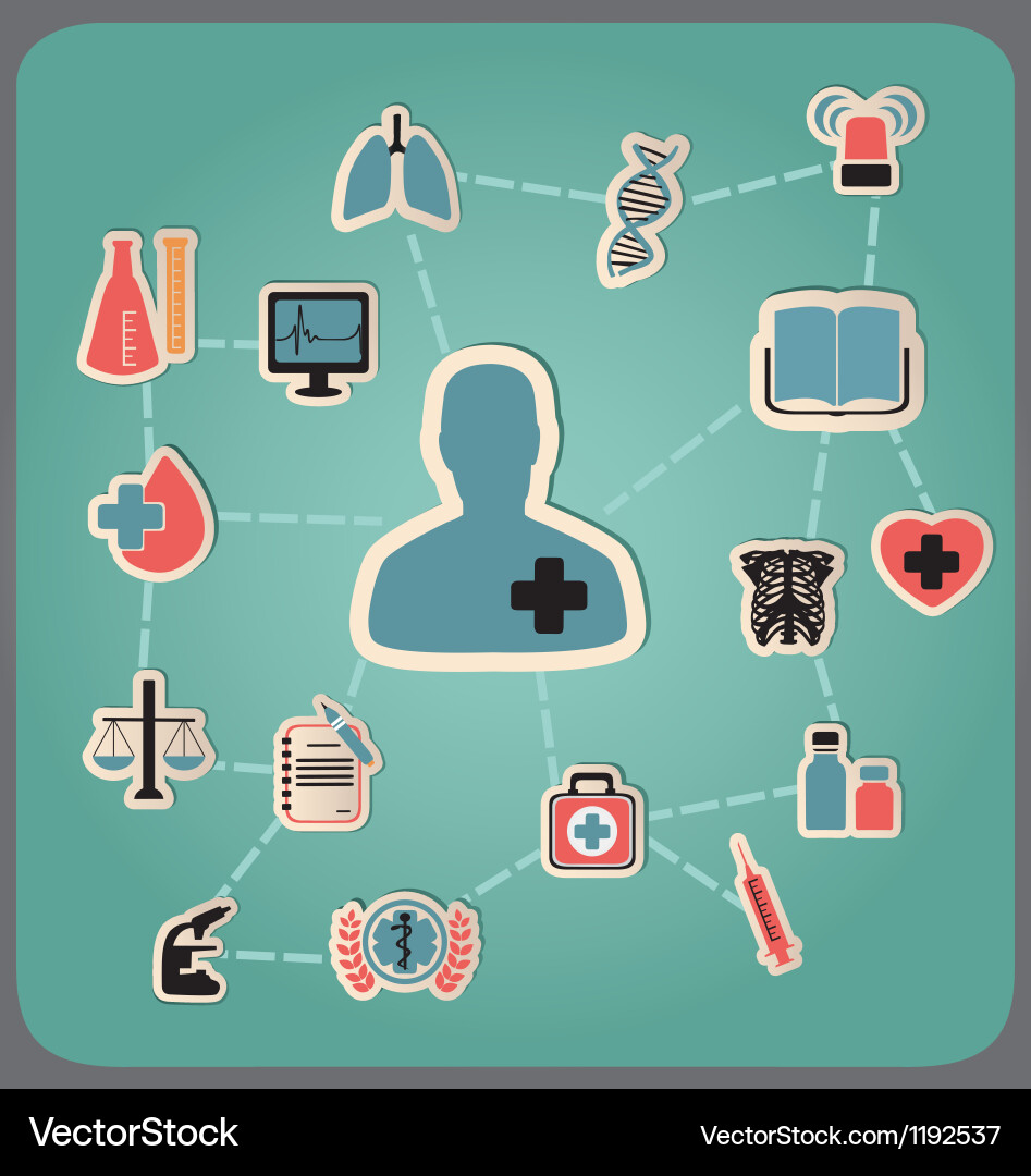 Concept of medicine Royalty Free Vector Image - VectorStock