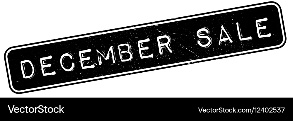 December sale rubber stamp Royalty Free Vector Image
