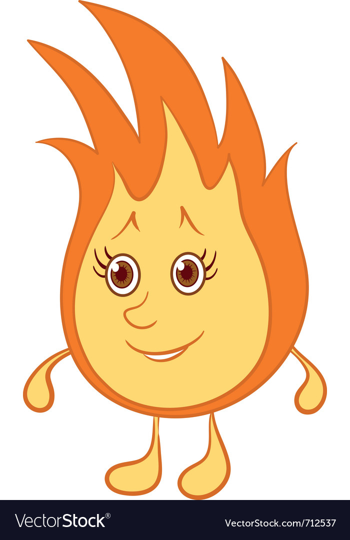 Fire smiley Royalty Free Vector Image - VectorStock