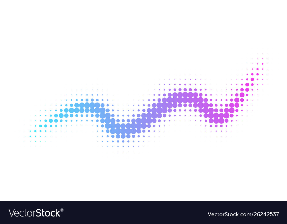 Gradient futuristic pattern Royalty Free Vector Image