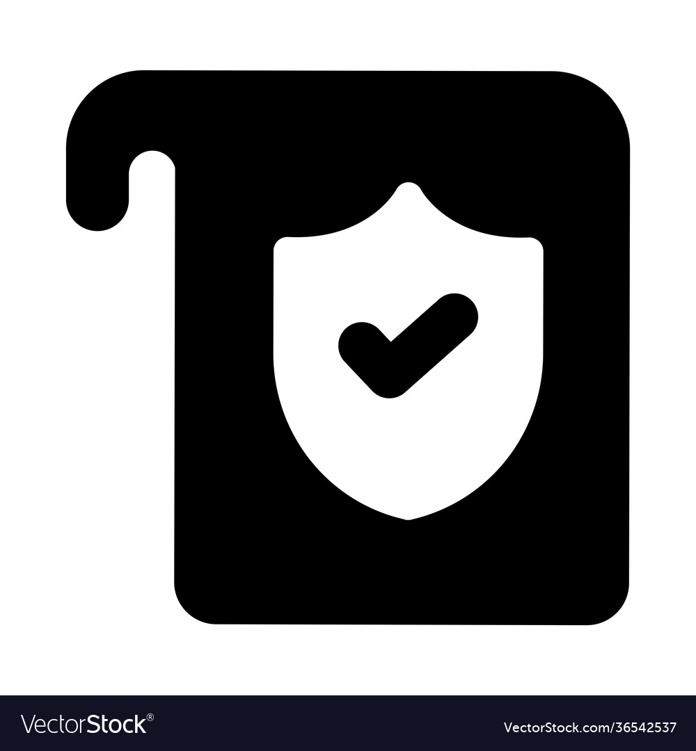 Protected document Royalty Free Vector Image - VectorStock