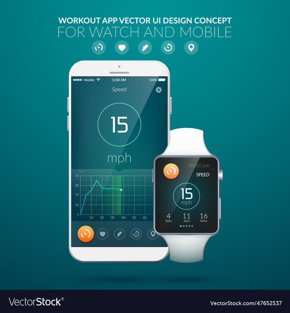 User interface design concept Royalty Free Vector Image User interface design concept Royalty Free Vector Image