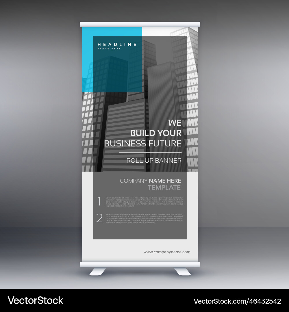 Abstract professional corporate business roll up Vector Image