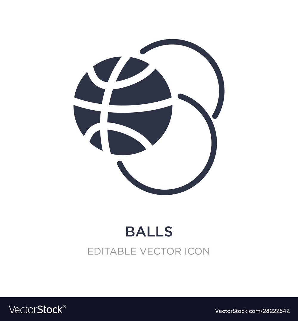 Balls icon on white background simple element Vector Image