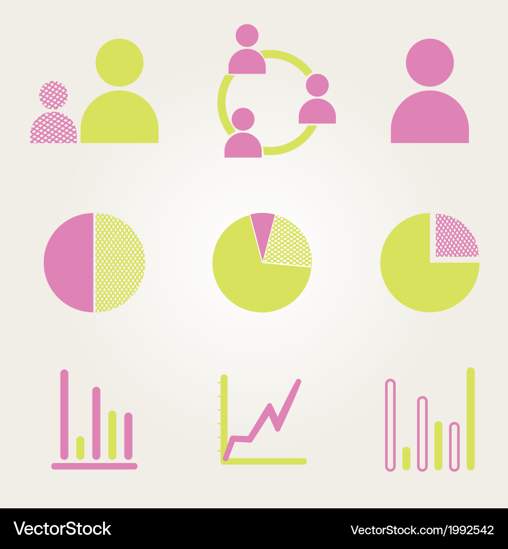 Business infographic icons - graphics Royalty Free Vector