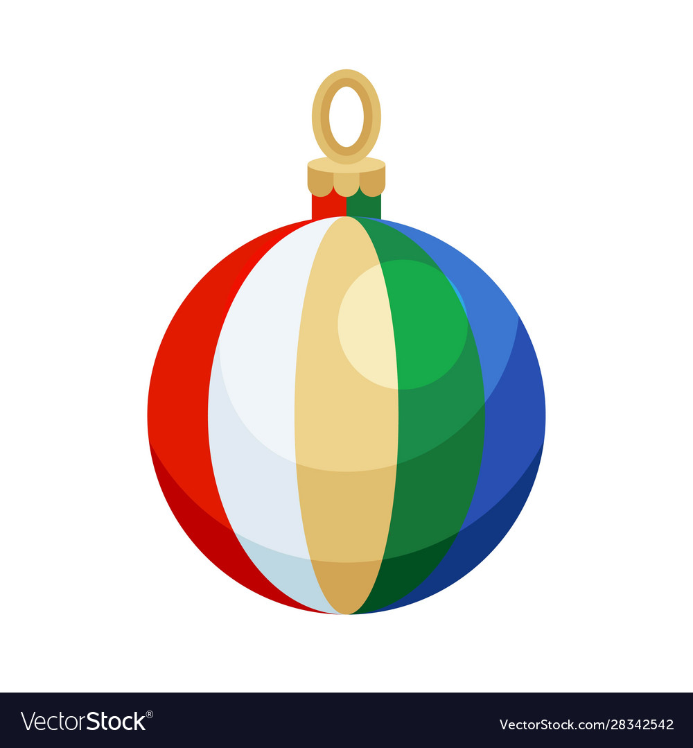 Christmas ornaments baubles or ball Royalty Free Vector