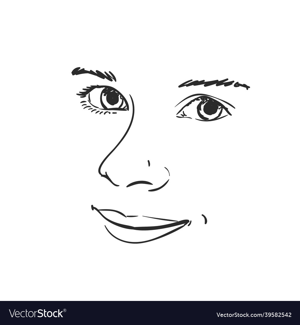 Face Royalty Free Vector Image - VectorStock