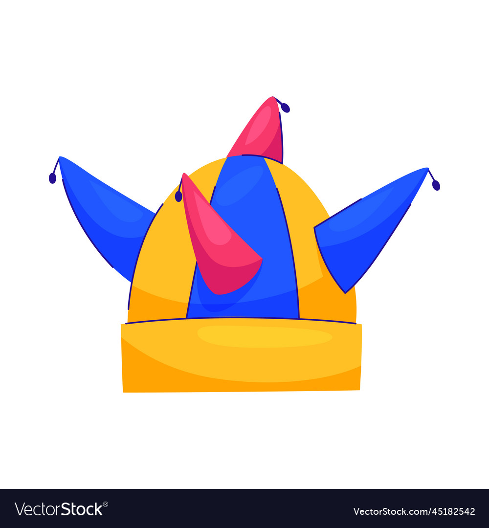 Fans colored hat composition Royalty Free Vector Image