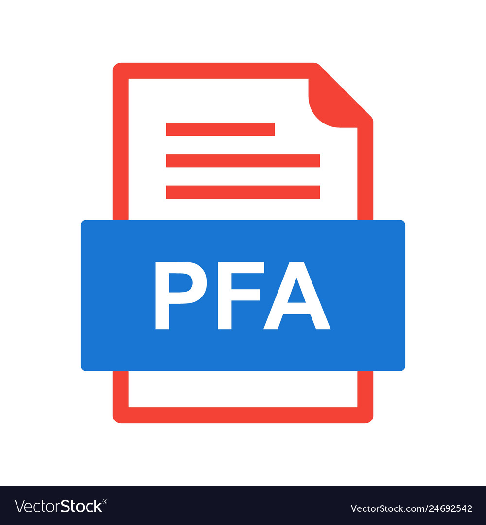 Pfa File Document Icon Royalty Free Vector Image