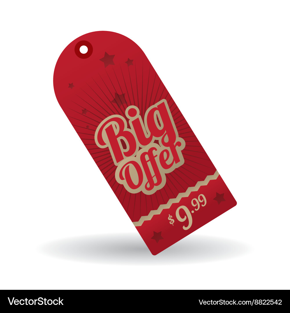 Sale design offer icon isolated Royalty Free Vector Image
