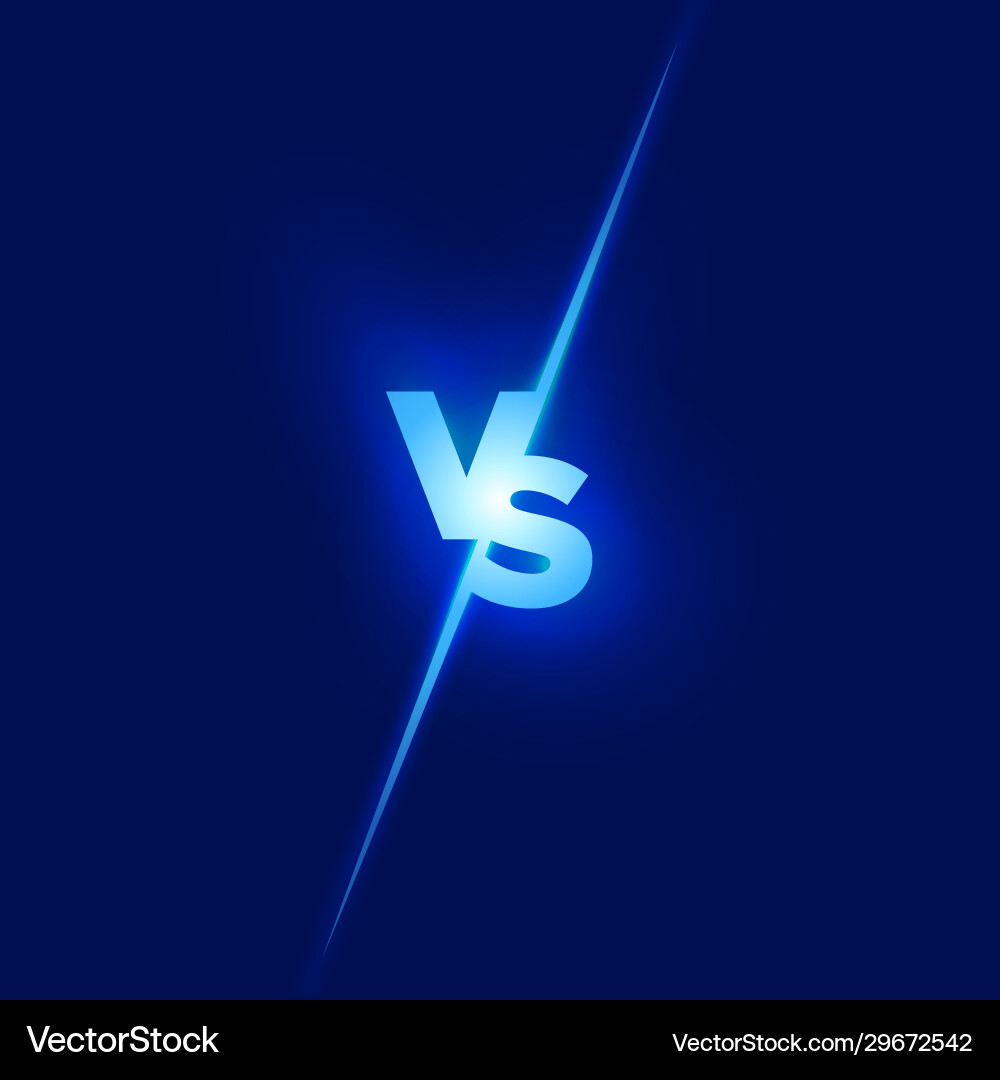 Vs design battle concept fight competition Vector Image