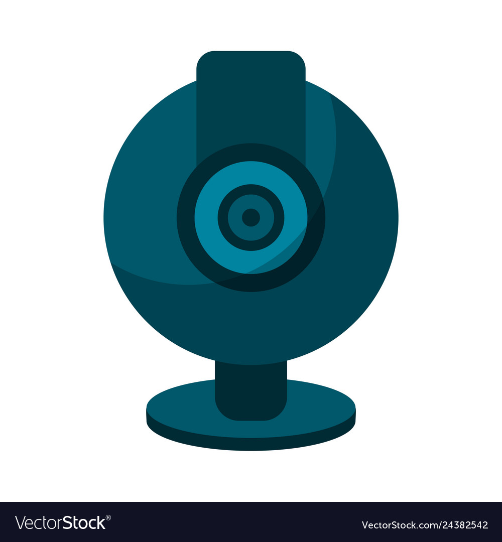 Webcam computer device isolated Royalty Free Vector Image