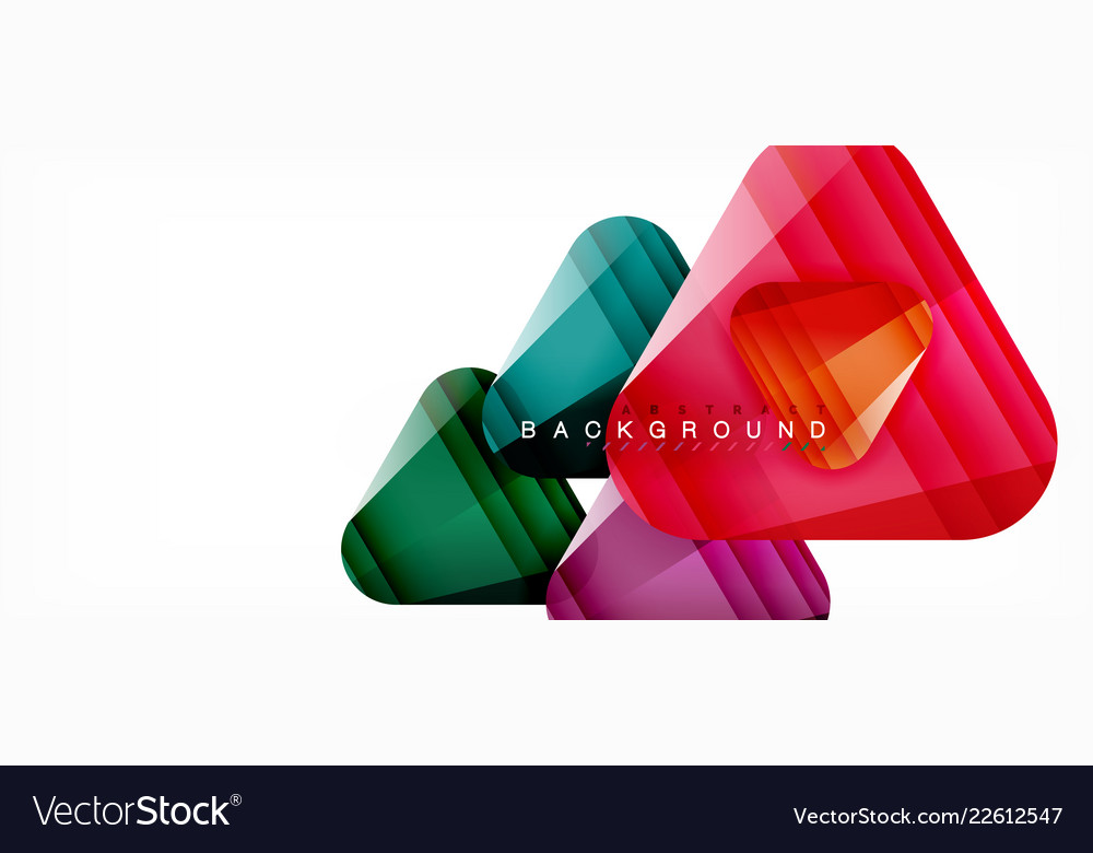 Geometric abstract background triangles Royalty Free Vector