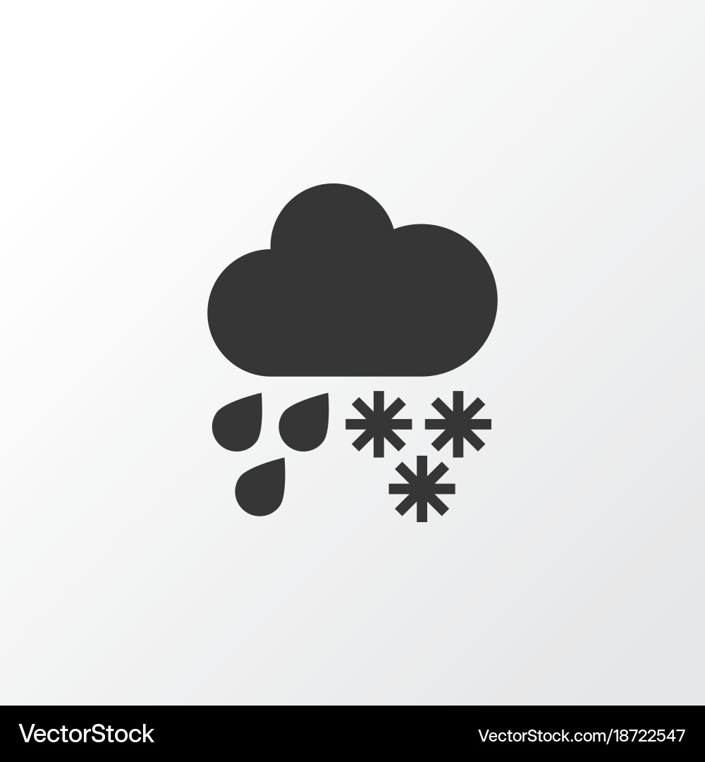 Hail icon symbol premium quality isolated drizzle Vector Image