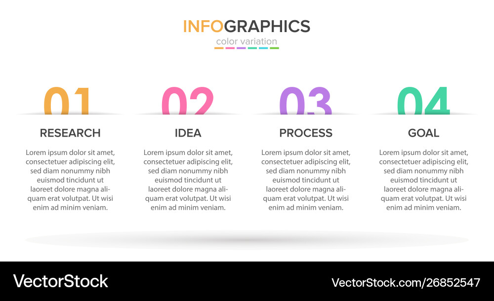Infographic design with icons and 4 options Vector Image