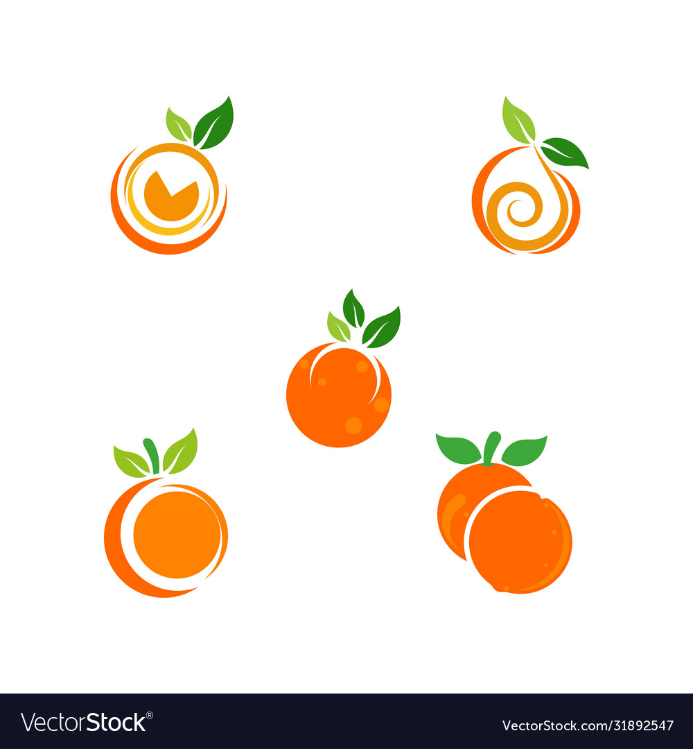 Orange design icon Royalty Free Vector Image - VectorStock