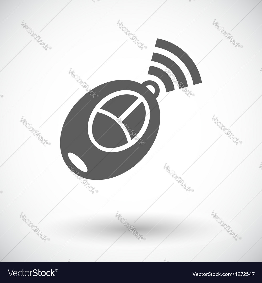Remote control flat icon Royalty Free Vector Image
