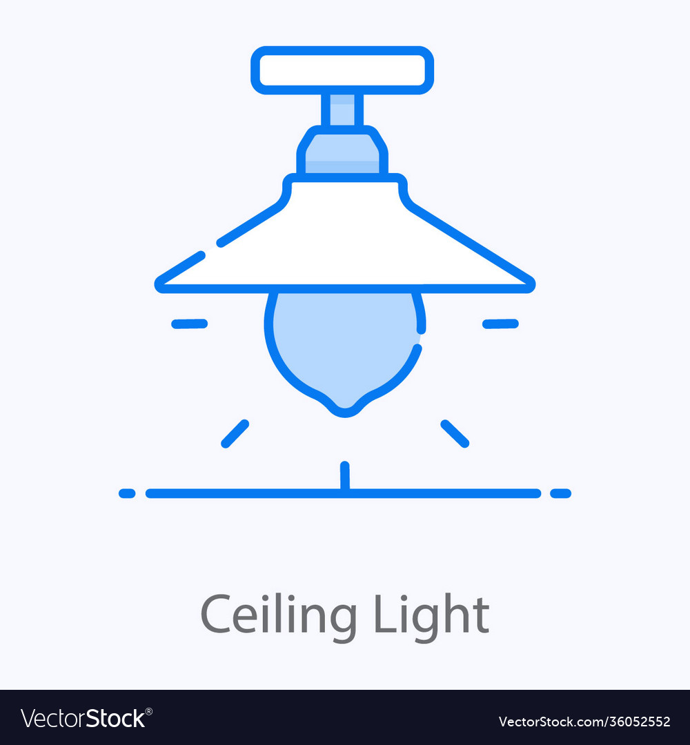 Ceiling light Royalty Free Vector Image - VectorStock
